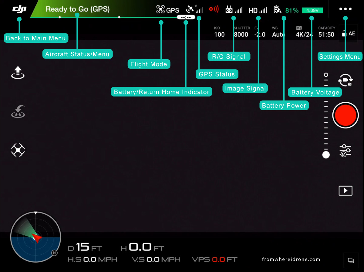 DJI Go App: A Step-by-Step Guide Through Every Menu & Button (Video ...